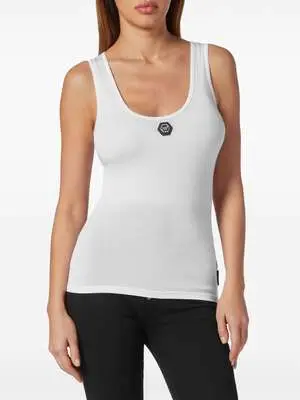 Philipp Plein Logo Tank Top - White