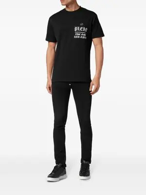 Philipp Plein Graphic-print Cotton T-shirt - Black
