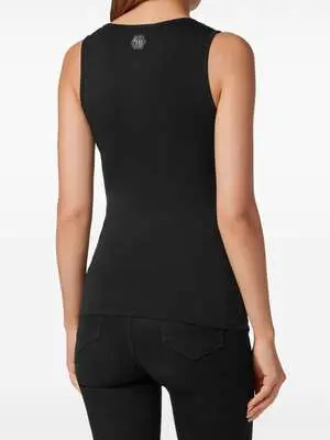 Philipp Plein Crystal-embellished Tank Top - Black