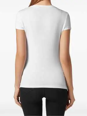 Philipp Plein Logo Appliquéd T-shirt