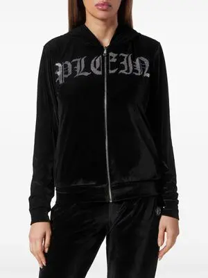 Philipp Plein Logo-embellished Zip-up Hoodie
