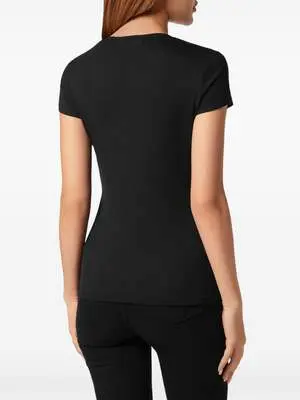 Philipp Plein Logo Appliquéd T-shirt