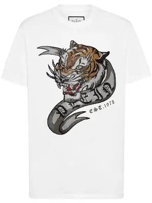 Philipp Plein Tattoo-print Cotton T-shirt - White