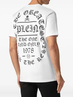 Philipp Plein Graphic-print Cotton T-shirt - White