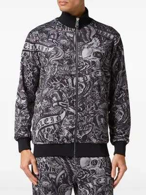 Philipp Plein Tattoo All Over-print Tracksuit Set