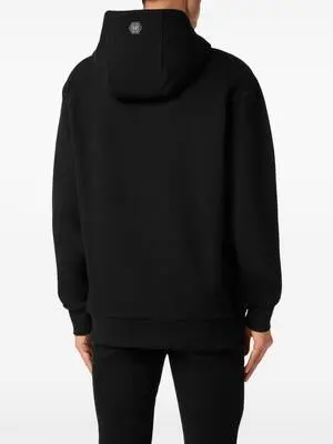 Philipp Plein Crystal-embellished Hoodie - Black