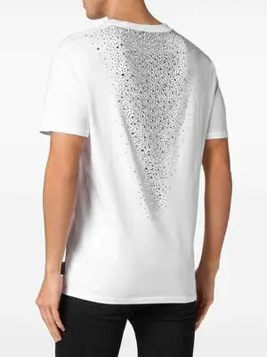 Philipp Plein Crystal-embellished Cotton T-shirt - White