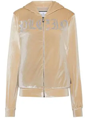 Philipp Plein Gothic Plein Velour Hoodie