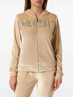 Philipp Plein Gothic Plein Velour Hoodie