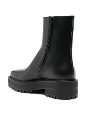 GIANVITO ROSSI Square-toe Leather Boots