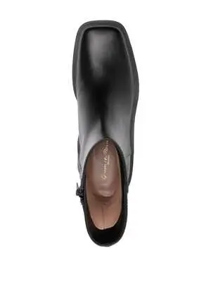 GIANVITO ROSSI Square-toe Leather Boots