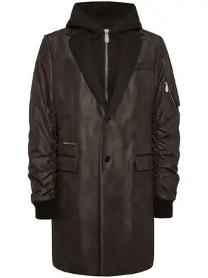 Philipp Plein Layered Camouflage-patterned Coat