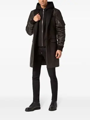 Philipp Plein Layered Camouflage-patterned Coat
