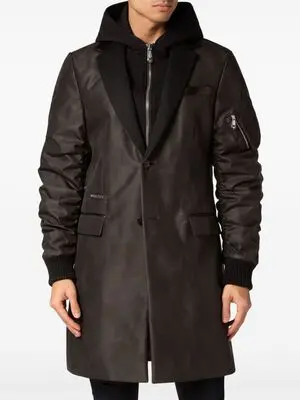Philipp Plein Layered Camouflage-patterned Coat