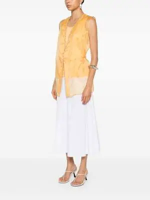 Fabiana Filippi Bead-detailed Sheer Top