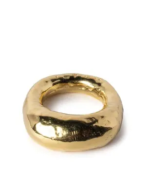 PARTS OF FOUR Mountain Hammered-effect Ring - Gold