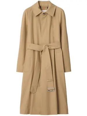 Burberry Long Gabardine Car Coat