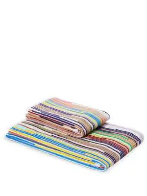 Missoni Melody Striped Towel Set - Black