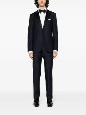 Boglioli Interlock-twill Virgin-wool Suit - Blue
