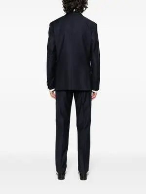 Boglioli Interlock-twill Virgin-wool Suit - Blue