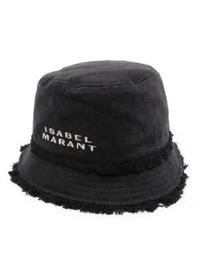 Isabel Marant Bergen Denim Bucket Hat - Black