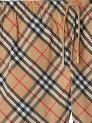 Burberry Check-pattern Swim Shorts - Neutrals