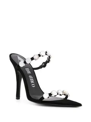 Attico Venus 105mm Suede Sandals
