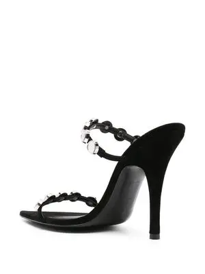Attico Venus 105mm Suede Sandals
