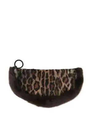 INNERRAUM Faux-fur Leopard Shoulder Bag