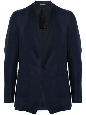 Tagliatore Single-breasted Linen Blazer