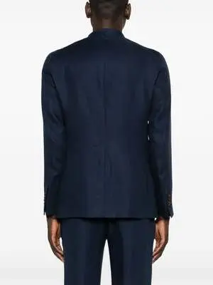 Tagliatore Single-breasted Linen Blazer