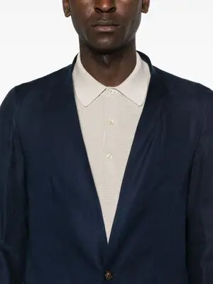 Tagliatore Single-breasted Linen Blazer