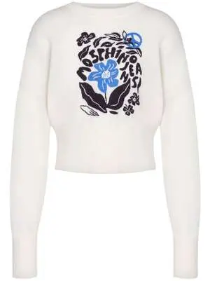 MOSCHINO JEANS MOSCHINO JEANS Floral-Intarsia Wool Jumper