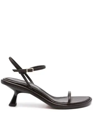 SOULIERS MARTINEZ 55mm Ivone Leather Sandals
