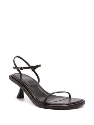 SOULIERS MARTINEZ 55mm Ivone Leather Sandals