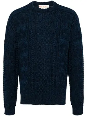 Marni Cable-knit Cotton Jumper