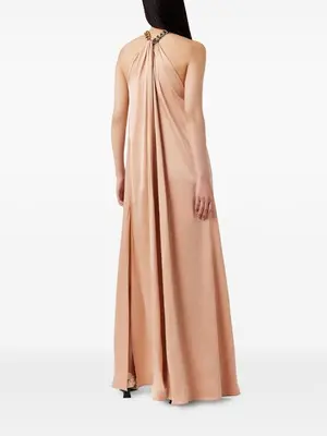 Stella McCartney Chain Link-detail Gown - Neutrals