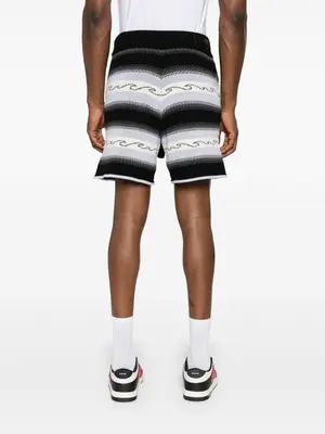 Amiri Wave Baja Knitted Shorts