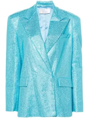 Giuseppe Di Morabito Rhinestone-embellished Double-breasted Blazer - Blue