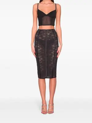 FLEUR DU MAL Longline Mesh Bustier