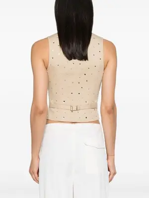Giuseppe Di Morabito Rhinestone-embellished Twill Vest