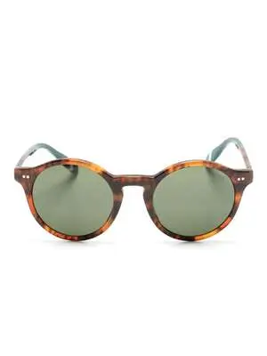 POLO RALPH LAUREN EYEWEAR Tortoiseshell Round Frame Sunglasses - Brown