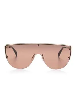 Alexander McQueen Skull-studded Sunglasses - Gold