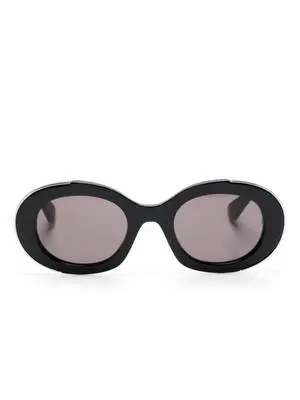 Alexander McQueen Logo-engraved Sunglasses - Black