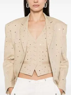 Giuseppe Di Morabito Rhinestone-embellished Twill Blazer
