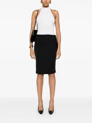 Saint Laurent Wrap Midi Skirt