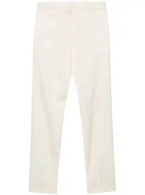 JIL SANDER Pressed-crease Straight-leg Trousers - Neutrals