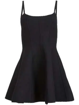 FLEUR DU MAL Flared Corset Dress - Black