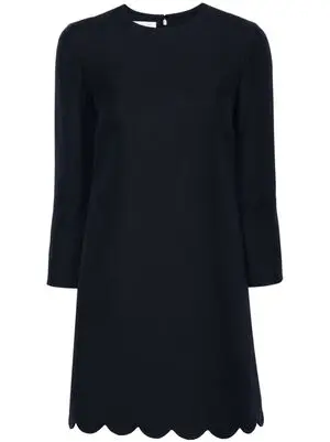 Valentino Garavani Virgin Wool-blend Shift Minidress