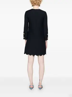 Valentino Garavani Virgin Wool-blend Shift Minidress